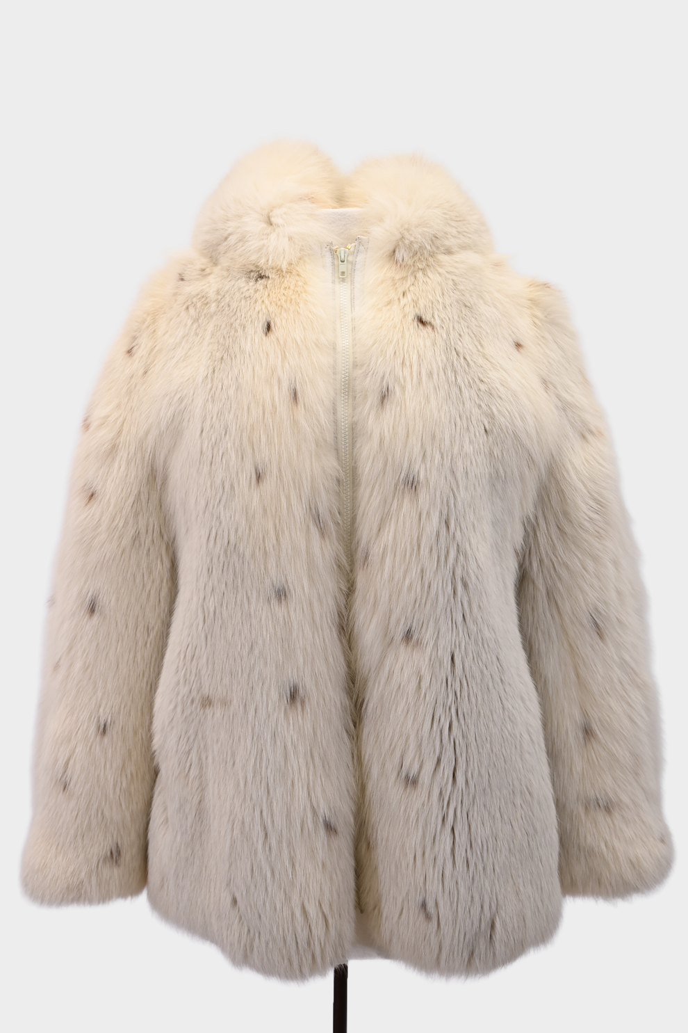 Spotted Fox Fur Bomber Jacket – Elite Repeat Shop